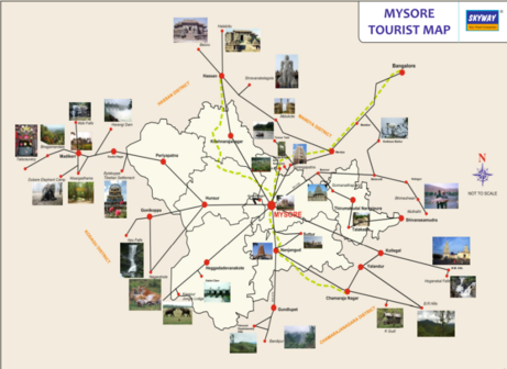 Tourist Map Guide Of Mysuru – Bangalore Orbit