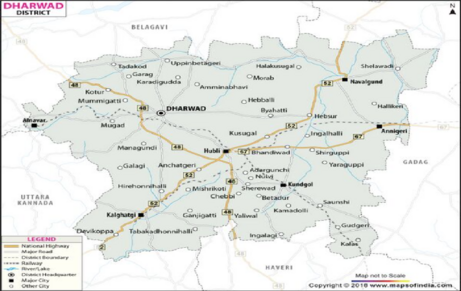 Tourist Map Guide of Hubballi-Dharwad - Bangalore Orbit