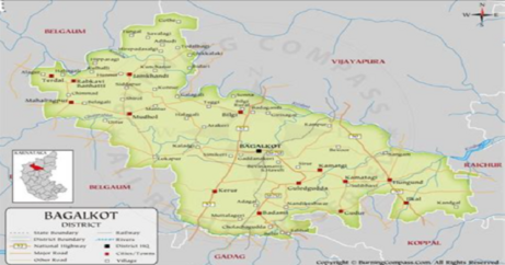 Tourist Map Guide of Bagalkot - Bangalore Orbit
