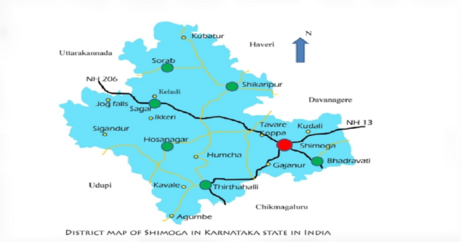 Shivamogga Tourist Map Guide - Bangalore Orbit