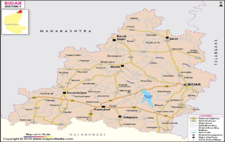 Tourist Map Guide of Bidar - Bangalore Orbit